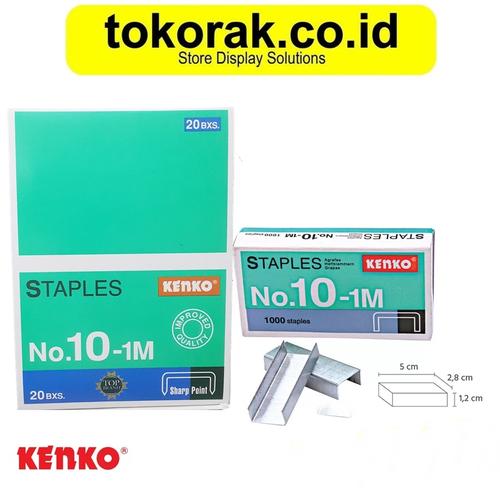 Jual REFILL STAPLER NO 10 1M KENKO ISI STRAPLER HECTER STEPLER 10-1M ...