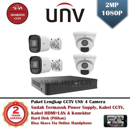 Jual Paket Cctv 4Camera UNV Full Hd 1080P 2MP UNI VIEW Lengkap tggl ...