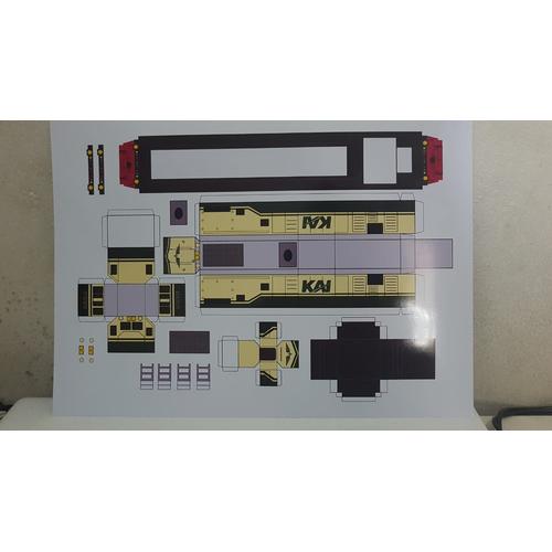 Jual DIY pola papercraft Kereta api Indonesia cc201 vintage - Kota ...