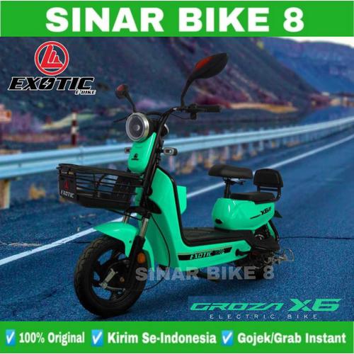 Jual Sepeda Motor Listrik EXOTIC GROZA X6 500 Watt Electric Bike By ...