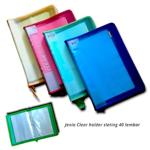 Jual MAP DOKUMEN DISPLAY BOOK SLETING 40 LEMBAR ZIPPER CLEAR HOLDER ...