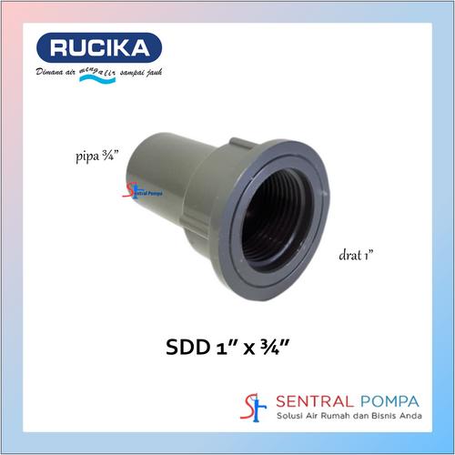Jual SDD Socket drat dalam ukuran 1 x 3/4 PVC RUcika - Kota Bandung ...
