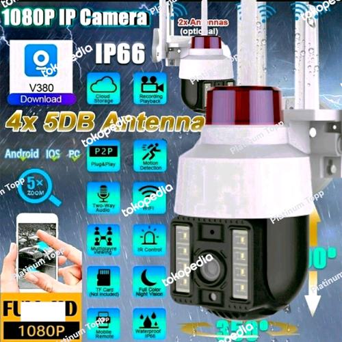 Jual NEW CCTV IP V380PRO 12MP FULL HD IP66 CCTV OUTDOOR Alarm COLORVU ...