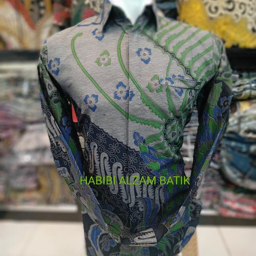 Jual Batik pria modern biru langit - Dress resleting, S - Jakarta Pusat ...