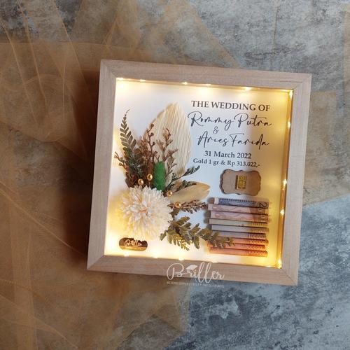 Jual Mahar Frame/Mahar Pernikahan Rustic - Geneva - +Lampu - Kab. Bogor ...