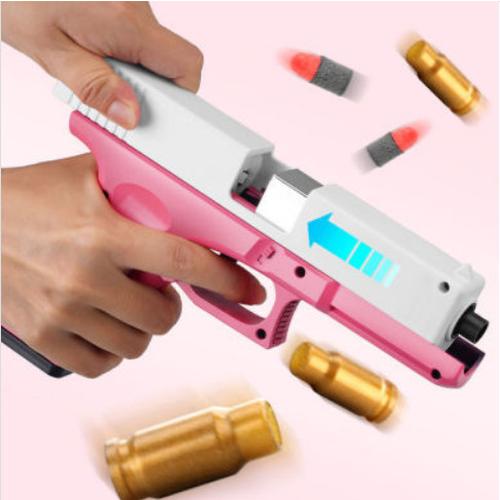 Jual Mainan Pistol M1911 Shell Ejection Soft Bullet Toy Gun PINK - Kab ...