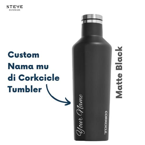 Jual Corkcicle Custom Nama / Logo Waterman Black 16oz Canteen Botol ...