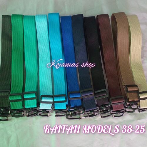Jual tali tas selempang 3,8 cm LT kaitan MODEL S part 2 - ARMY, S 38-25 ...
