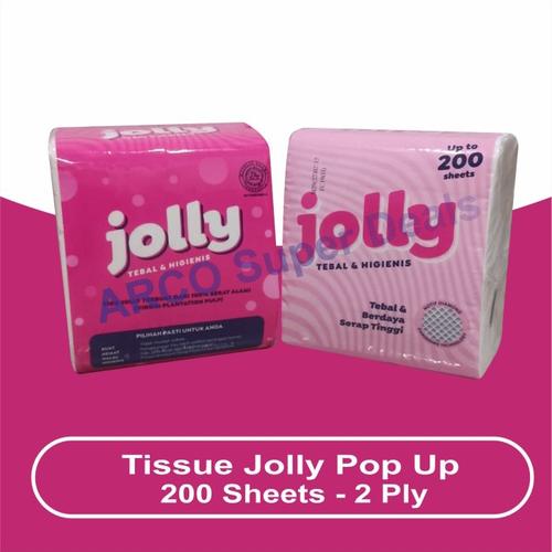 Jual Tissue Jolly Pop Up Multipurpose Tisu Kotak Meja Makan 200 Sheets ...