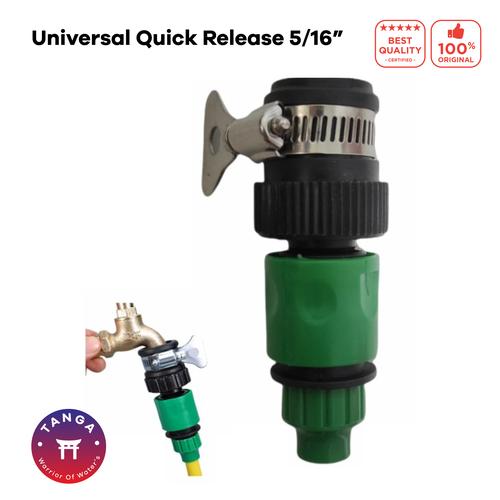 Jual UNIVERSAL TAP ADAPTER + QUICK RELEASE CONNECTOR 5/16 " FAUCET KRAN ...