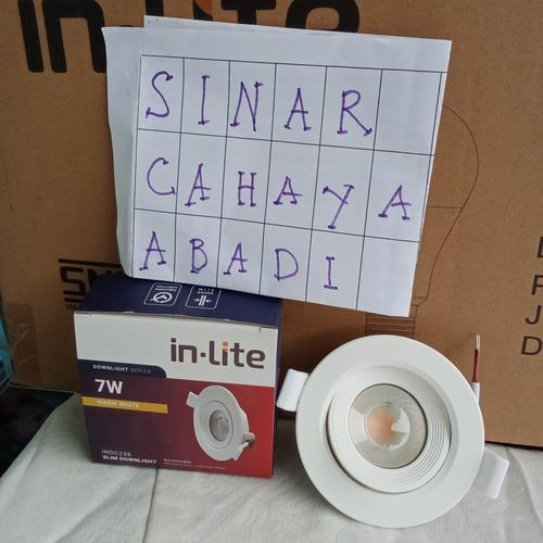 Jual LAMPU LED MINI SLIM DOWNLIGHT SPOTLIGHT INLITE 7W 7 WATT - INDC236 ...