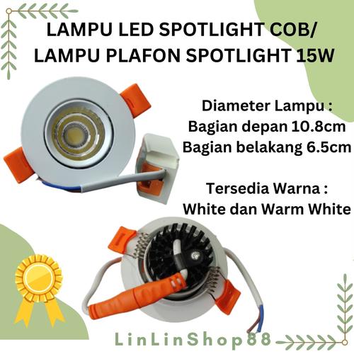 Jual LAMPU COB SPOTLIGHT/ LED SPOT LIGHT/ LAMPU SOROT COB PLAFON 15W ...