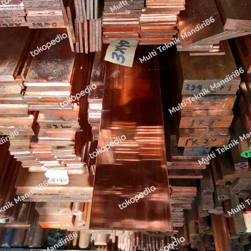 Jual plat tembaga 5mm x 50mm x 600mm - tembaga Busbar - Jakarta Barat ...
