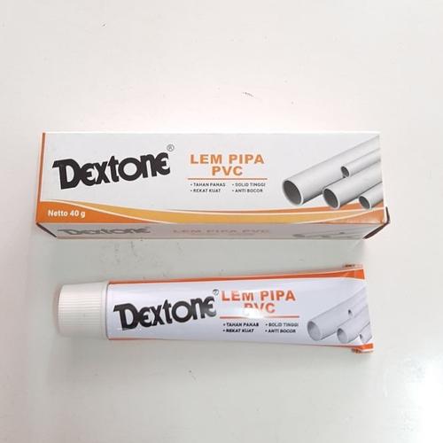 Jual LEM PIPA PVC Dextone Tube/Lem Pralon/Lem Pvc 40gr 40 gram ...