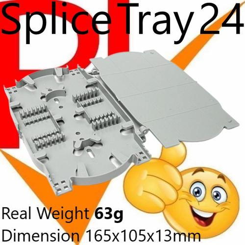 Jual Splice Tray Cassette Kaset FO 12 24 Core Fiber Optic Joint Closure ...