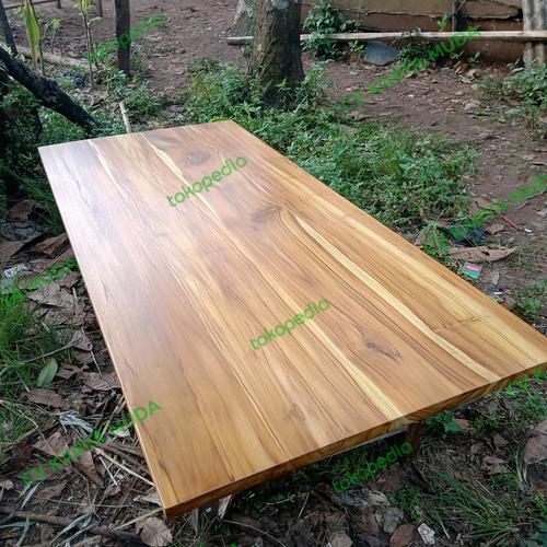 Jual Top table daun meja papan meja kayu jati asli 160×70×3 cm - Kab ...