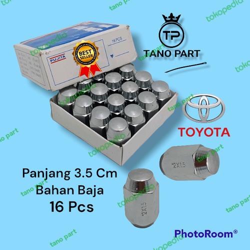 Jual Mur Roda Racing Baut Lugnut Mobil Toyota Vios Yaris Bahan Baja 16 ...