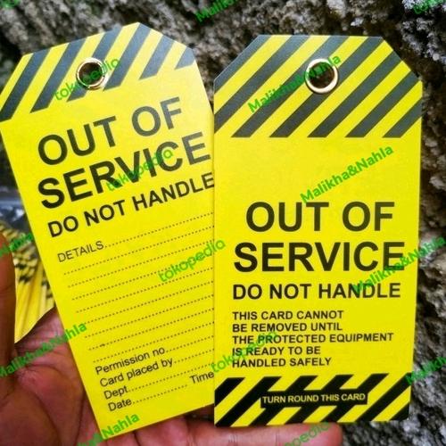 Jual Out-of-service tags - Health and Safety - - B - Jakarta Selatan ...