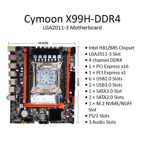 Jual Cymoon X99 Motherboard LGA 2011-3 DDR4 Mainboard Mobo USB3 SATA3 ...