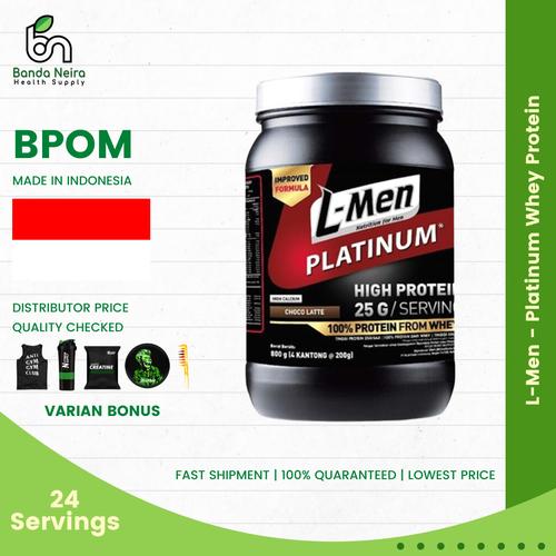 Jual L-Men Platinum Whey Protein - CHOCO LATTE, 24 SERVINGS - Jakarta ...
