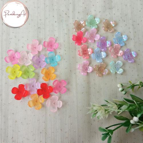 Jual (15gr) Kelopak 4 Semanggi / Manik Mote Kelopak Bunga - Bening ...