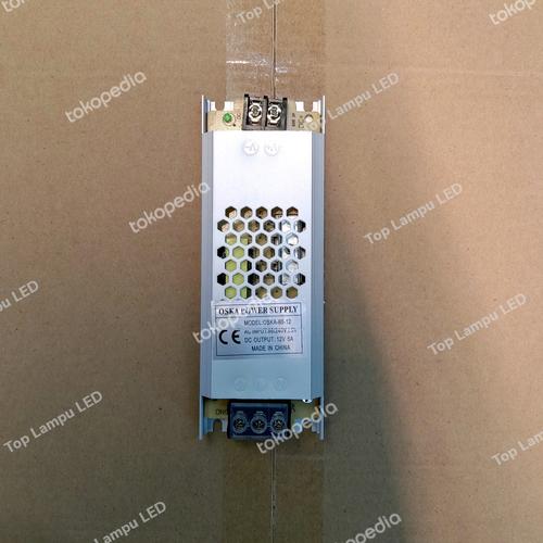 Jual Power Supply Slim 5a 12V Trafo LED Strip 12v 5 ampere Balast ...