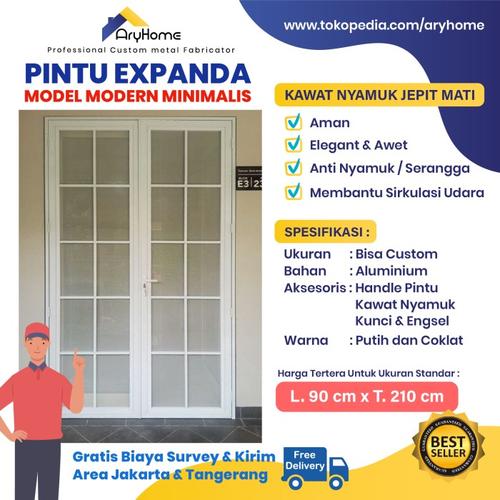 Jual Pintu Expanda Aluminium | Kaca Meja | Kaca Es Ibu Tia - Jakarta ...