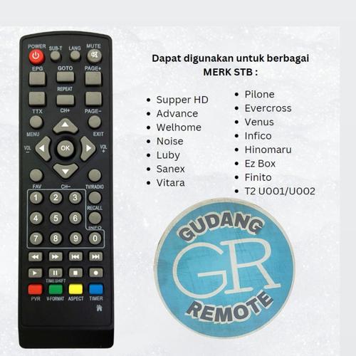Jual Remote remot STB multi advance/venus/evercross/luby dll - Jakarta Barat - Gudang Remote ...