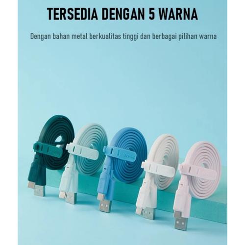 Jual Kabel Data ROBOT RT-AC100/ Type-C Cable 1M / Charger 2.4A 100CM ...