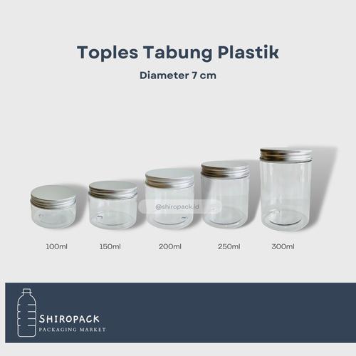 Jual Toples Plastik Aluminium - Toples Plastik Silver [Diameter 7.1cm ...