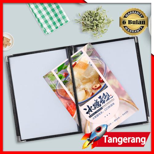 Jual A4 Buku Menu Restoran Kulit Cover - Hitam - Menu Cover- Buku Menu ...
