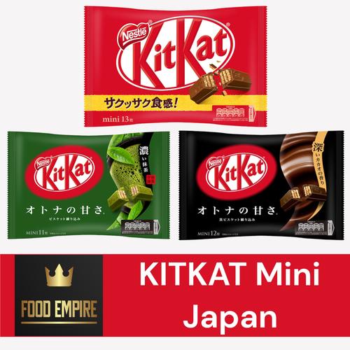 Jual KITKAT Mini Japan | Cokelat Kit Kat Original Dark Chocolate Green Tea - Strawberry ...