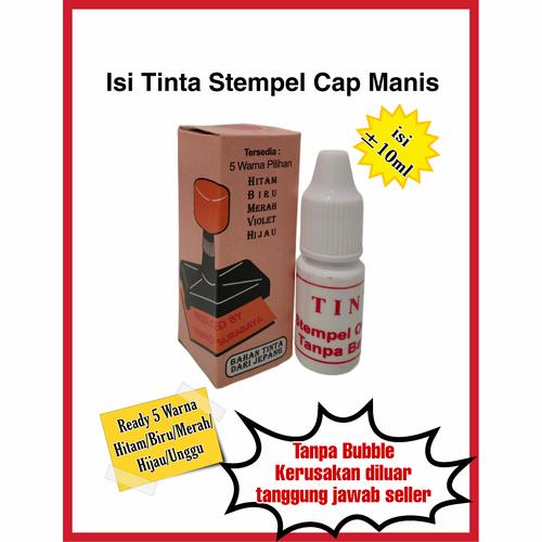 Jual ISI ULANG TINTA CAP STAMPEL OTOMATIS MANIS/ REFILL STAMP INK ...