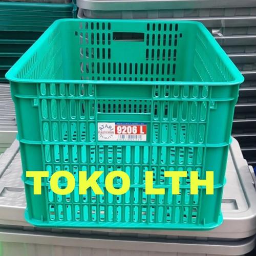 Jual CONTAINER KERANJANG INDUSTRI BOX SERBAGUNA 9206L ATARI GREEN LEAF ...