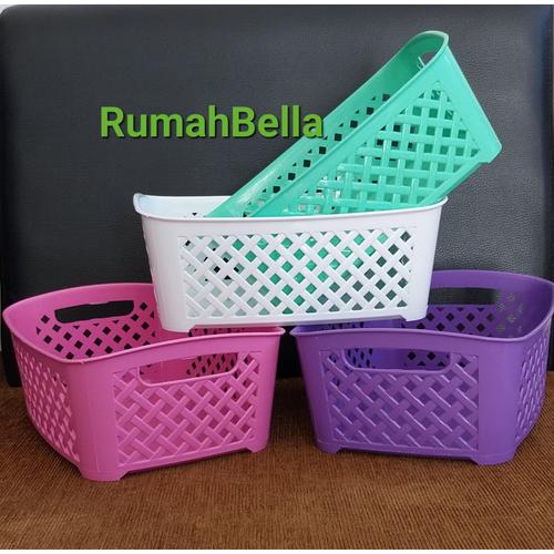 Jual Keranjang Parcel Buah Plastik Warna / Wadah Rossa Plastik ...