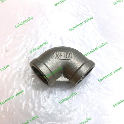 Jual knee ss304 1/2"/elbow drat stainless 1/2"/elbow drat dalam 1/2inch ...