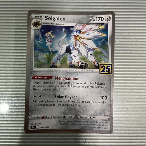 Jual Solgaleo 25th Pokemon Card - Kab. Banyumas - PokemonXFighter ...