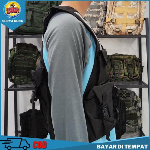 Jual rompi hitam outdor bahan tebal rompi pria cocok untuk berburu ...