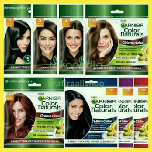 Jual garnier color naturals semir rambut garnier sachet - 1.hitam ...