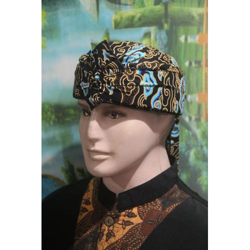 Jual blankon iket sunda jawa atas tutup batik dewasa & anak (tosca ...