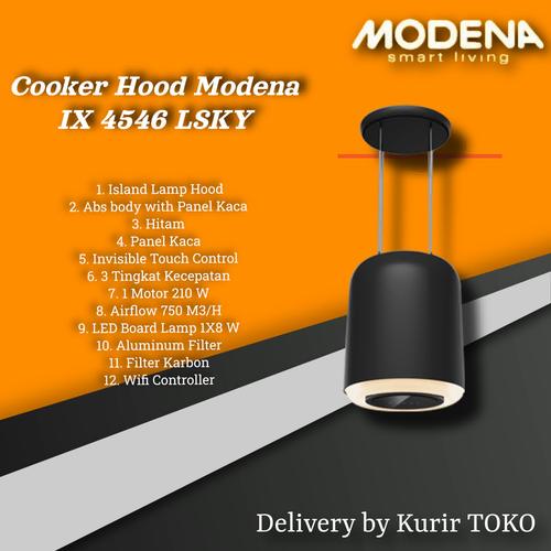 Jual Cooker Hood Modena IX4546LSKY Exhaust Modena ix 4546 Lsky Hood ...
