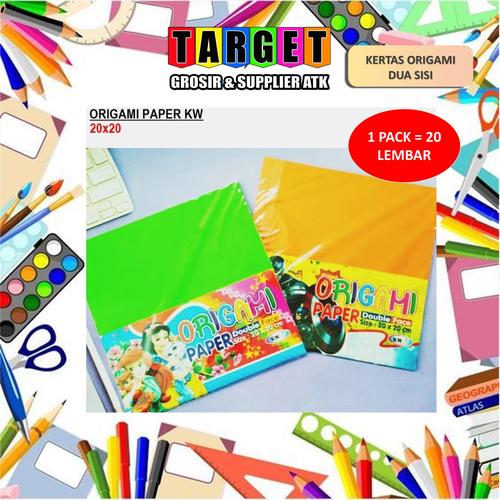 Jual KERTAS ORIGAMI / ORIGAMI / KERTAS LIPAT BERWARNA - KWSQ 20x20 ...