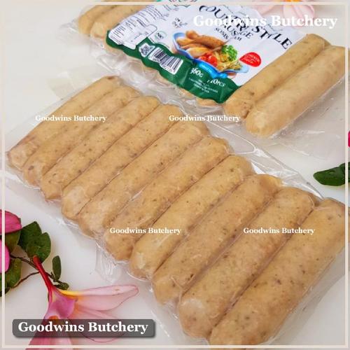 Jual Big Farm CHICKEN COUNTRY STYLE SAUSAGE frozen sosis ayam 10pcs ...
