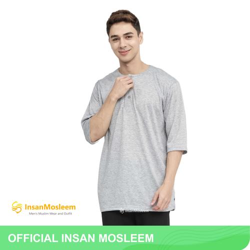 Promo Baju Kurta Kaos bahan tebal Pria Lengan 3/4 Adem - Putih, L ...