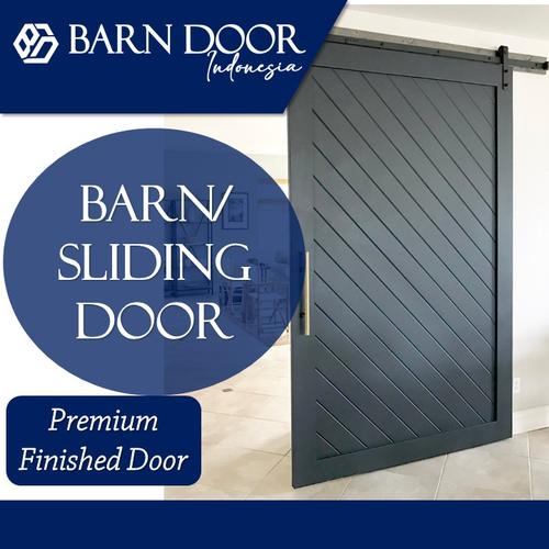 Jual Barn Door, Pintu Sliding, Pintu Geser Diagonal Bingkai Kamper ...