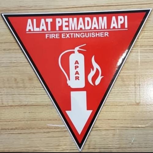 Jual STIKER SIGN APAR SEGITIGA 15×15cm. Rambu k3 safety - Jakarta Utara ...