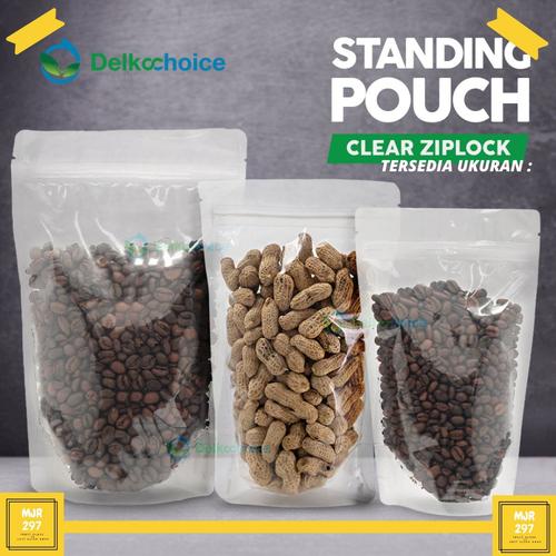 Jual STANDING POUCH TRANSPARAN ZIPLOCK CLIP ZIPPER PLASTIK KEMASAN ...