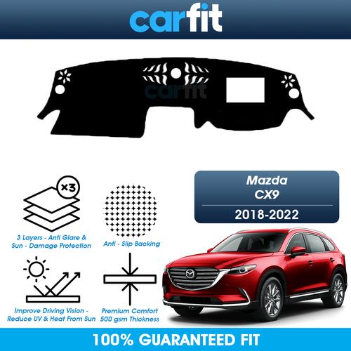 Jual CARFIT Dashmat Mazda CX9 CX-9 Dashboard Cover Karpet Dasbor 2017 ...