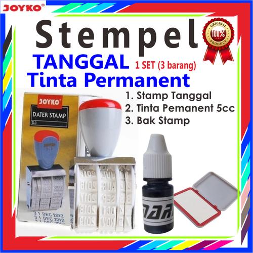 Jual STEMPEL TANGGAL JOYKO TINTA PEMANEN MERK MARK PLASTIK STICKER ...