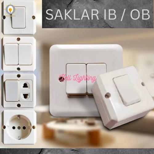 Jual SAKLAR LAMPU SWITCH LAMP IB INBOW OB OUTBOW ENGKEL SERI STOP - MGK ...